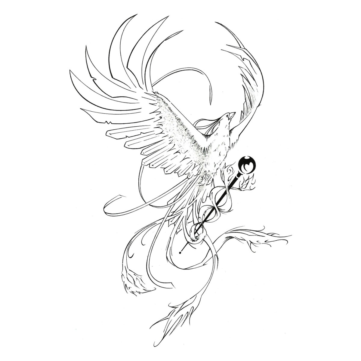 The Rising Caduceus Phoenix – Woody's Studio